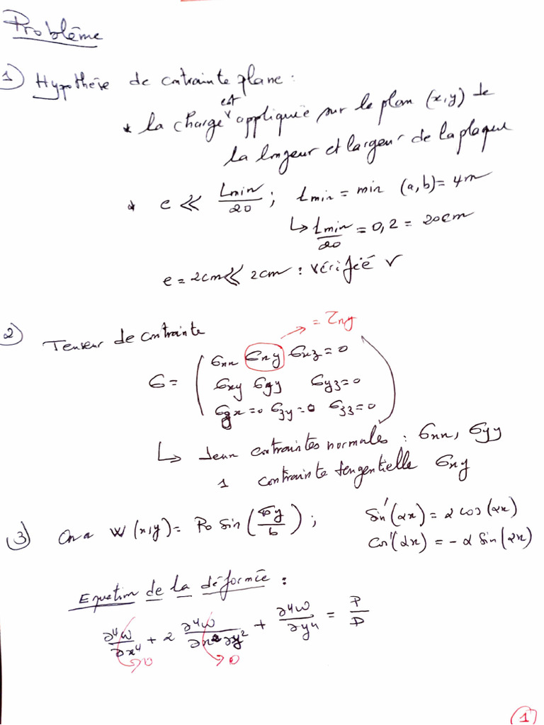 TD Plaque Et Coque - Corrigé | PDF