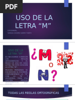 Uso de La "M" Y La "N" | PDF | Mnemotécnico | Vocal