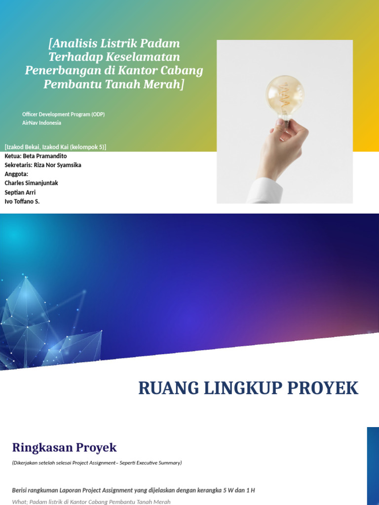 (Fix) Odp Airnav - Lembar Kerja Group Project Assignmen - Copy | PDF