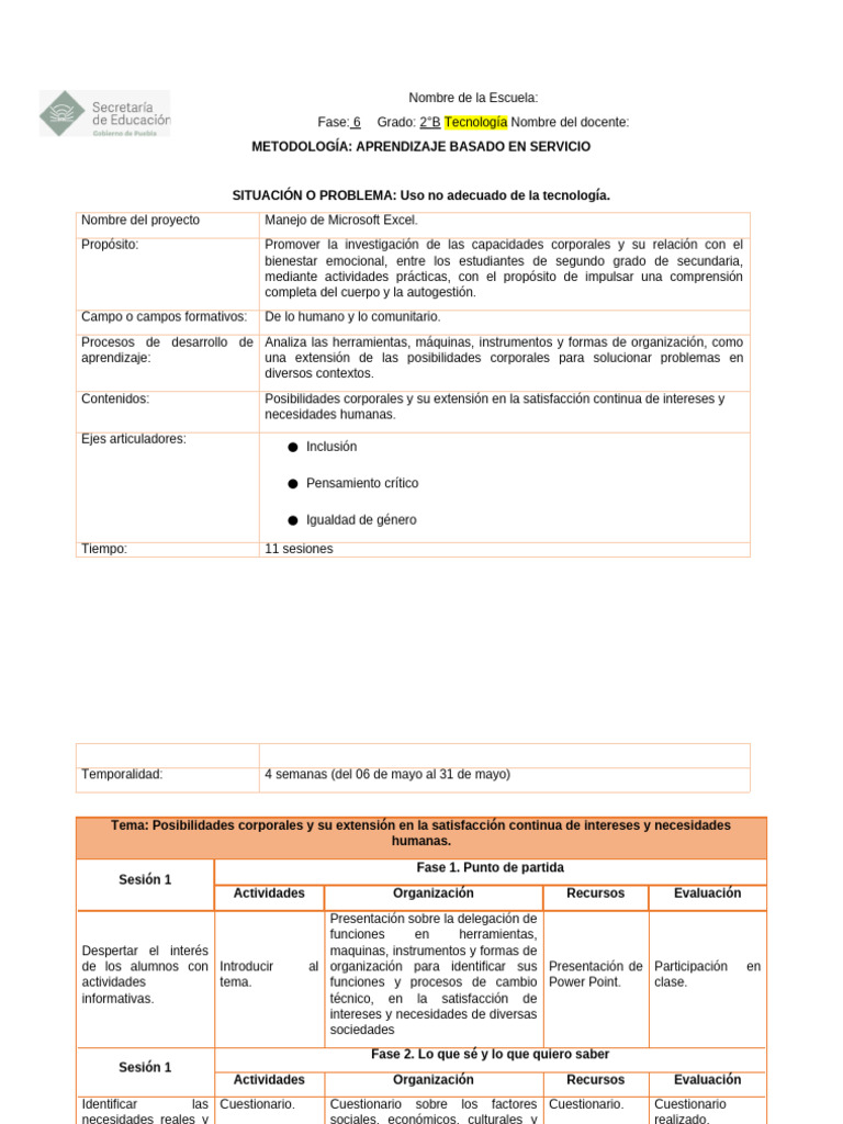 Tecnología 2°B | PDF | Evaluación | Cognición