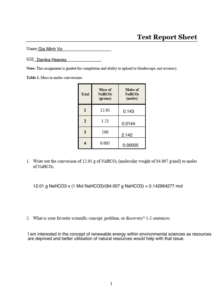F24 - Test - Assignment Copy 2 | PDF | Mole (Unit) | Physical Sciences