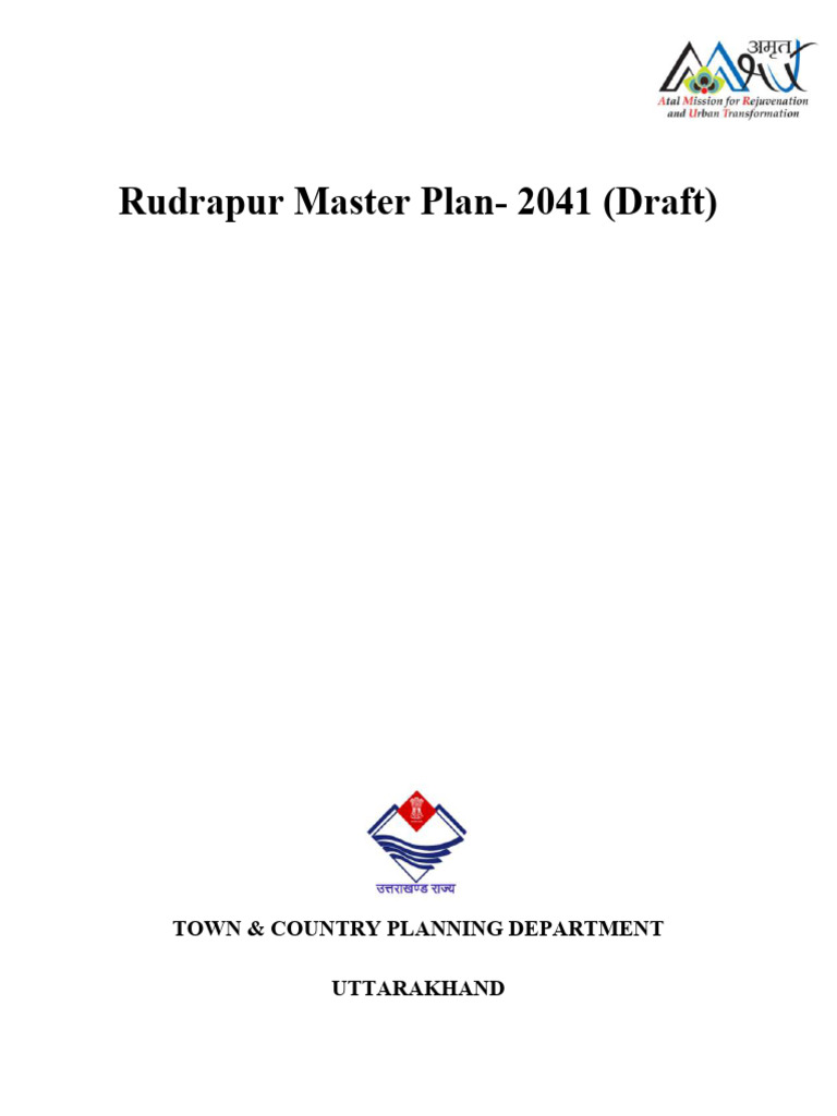 Rudrapur Master Plan Final Submitted | PDF | Agriculture | Household