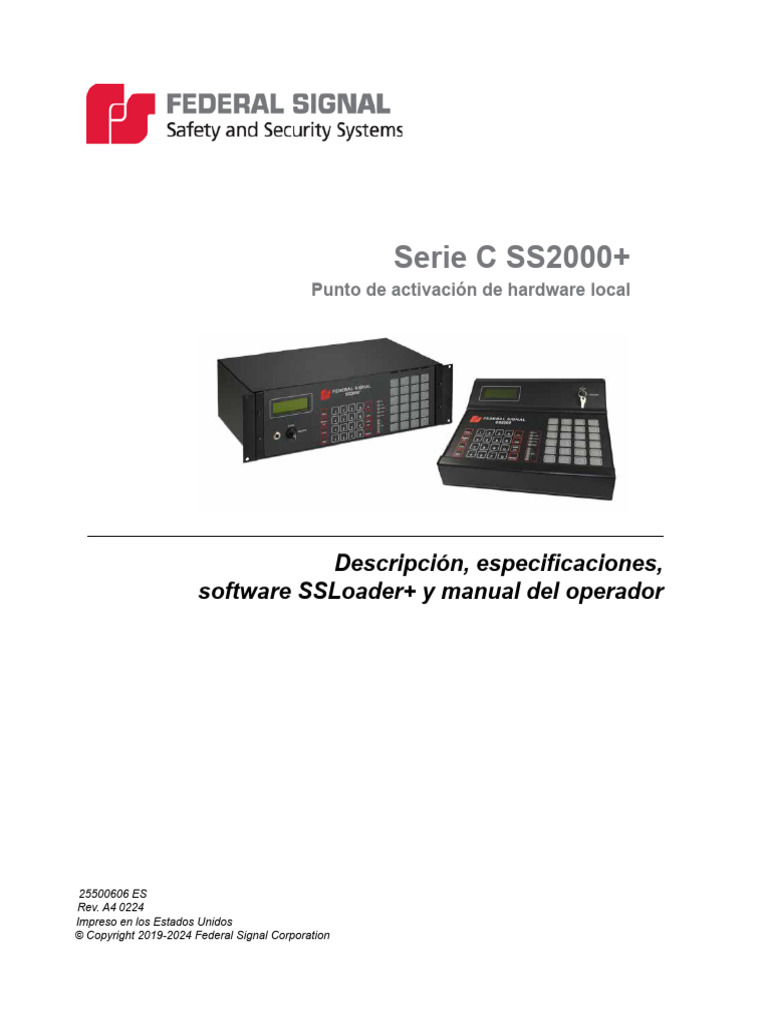 SS2000+ Series C Manual Spanish 25500606ES | PDF | Micrófono | Software