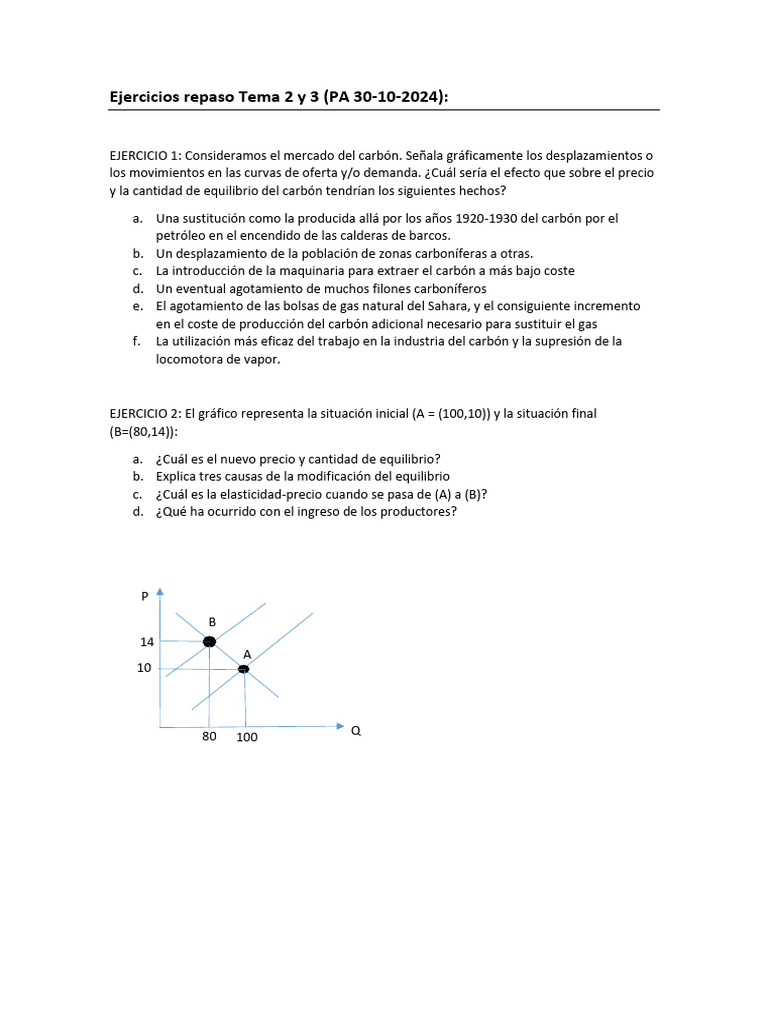 Ejercicios PA Repaso Tema 2 y 3 | PDF