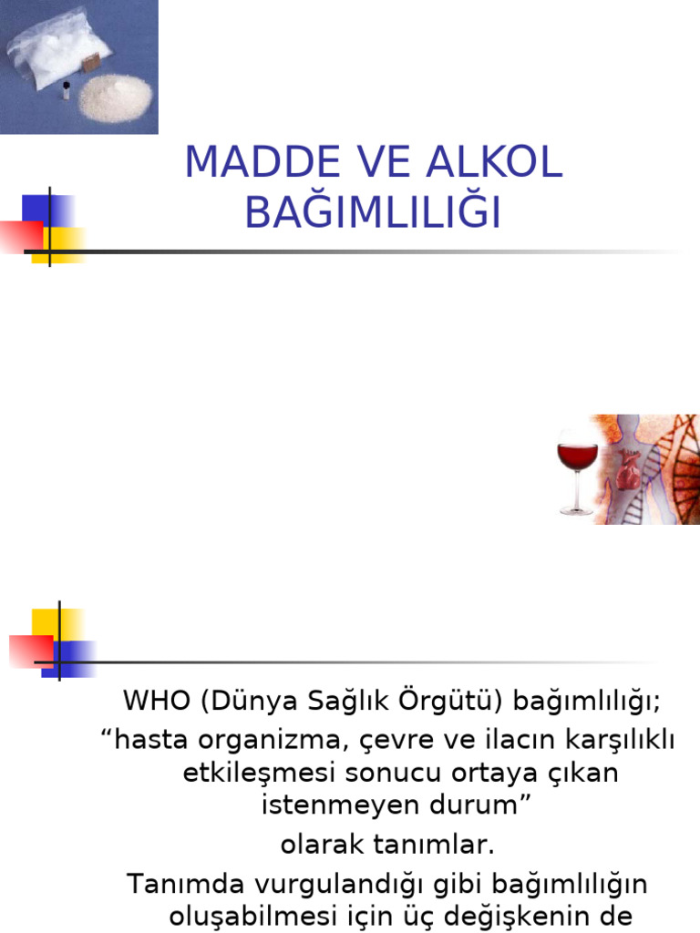 Madde Ve Alkol Bağimliliği | PDF