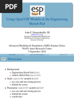 Openvsp Tutorial For Monash Uas: June 2018 | PDF | Drag (Physics) | Airfoil