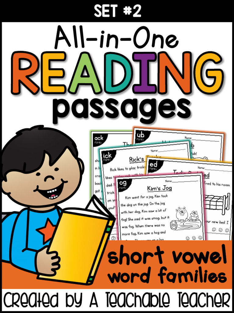 BRITISH Short Vowel All-In-One Reading Passages Set Two | PDF | Learning