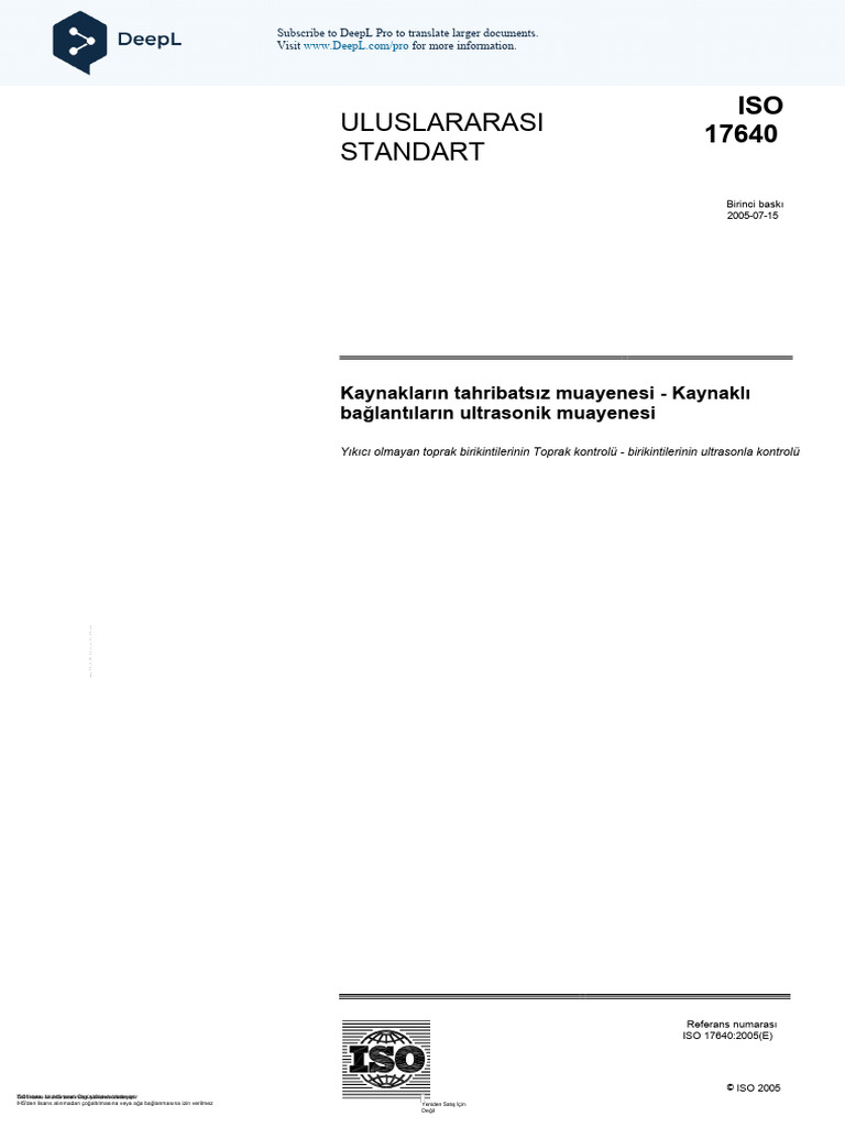 ISO 17640 TR | PDF