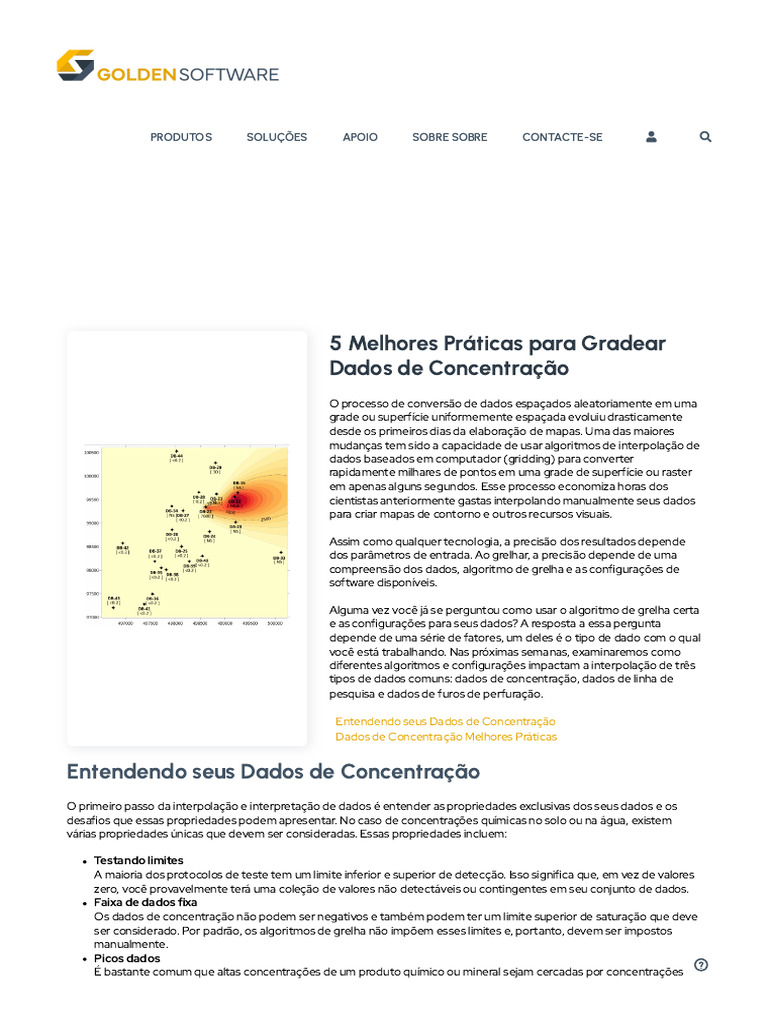 5 Best Practices For Gridding Concentration Data | PDF | Dados | Algoritmos