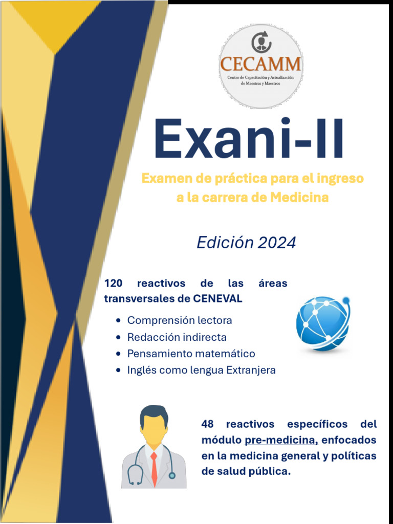 CECAMM - Exani II - Medicina | PDF | Sangre | Hormona