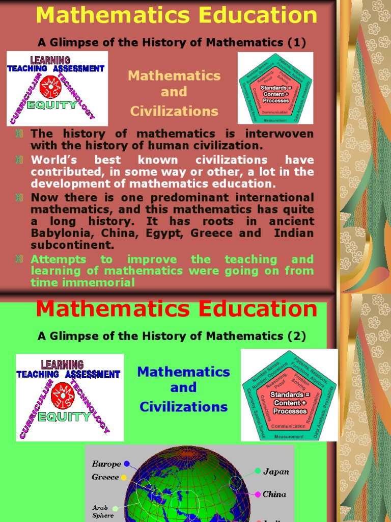 Mathematics and Civilizations: A Glimpse of The History of Mathematics ...