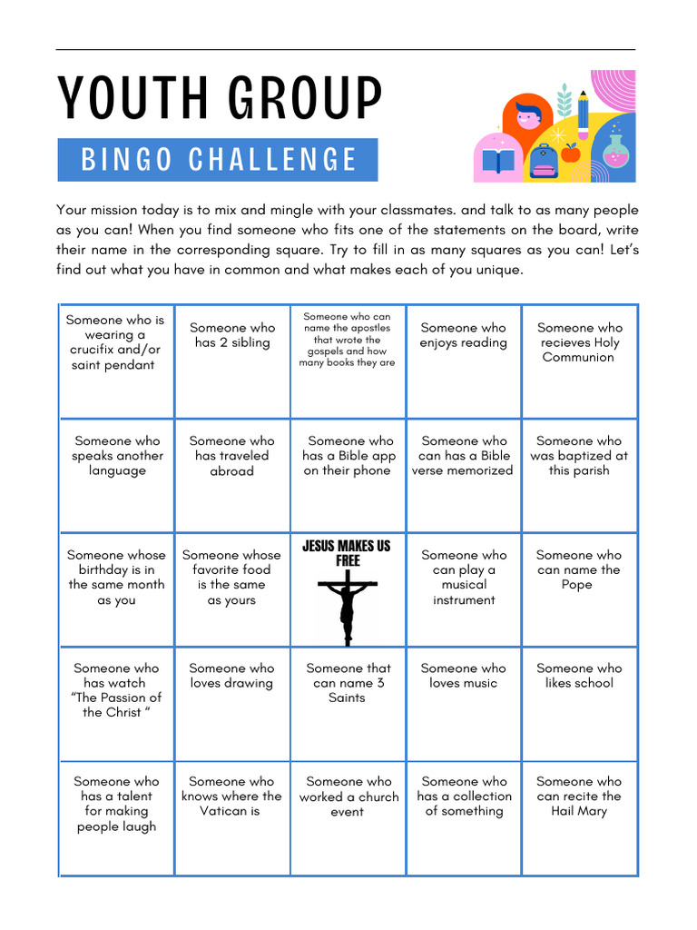 Youth Group Bingo Challenge | PDF