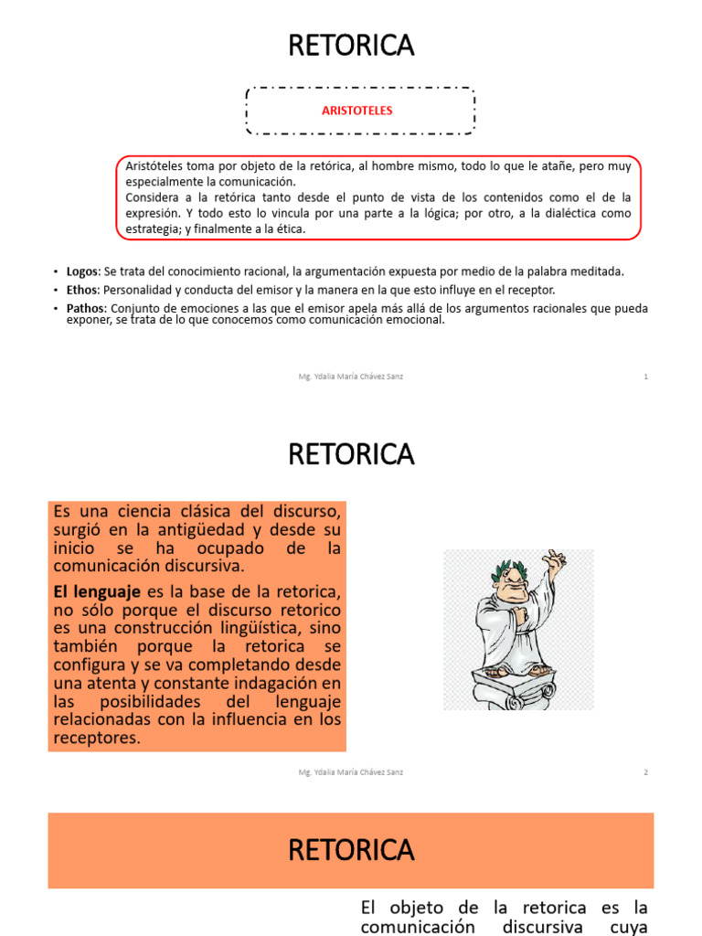 Retorica, Emociones, Persuacion, Discurso | PDF | Hablar en público ...
