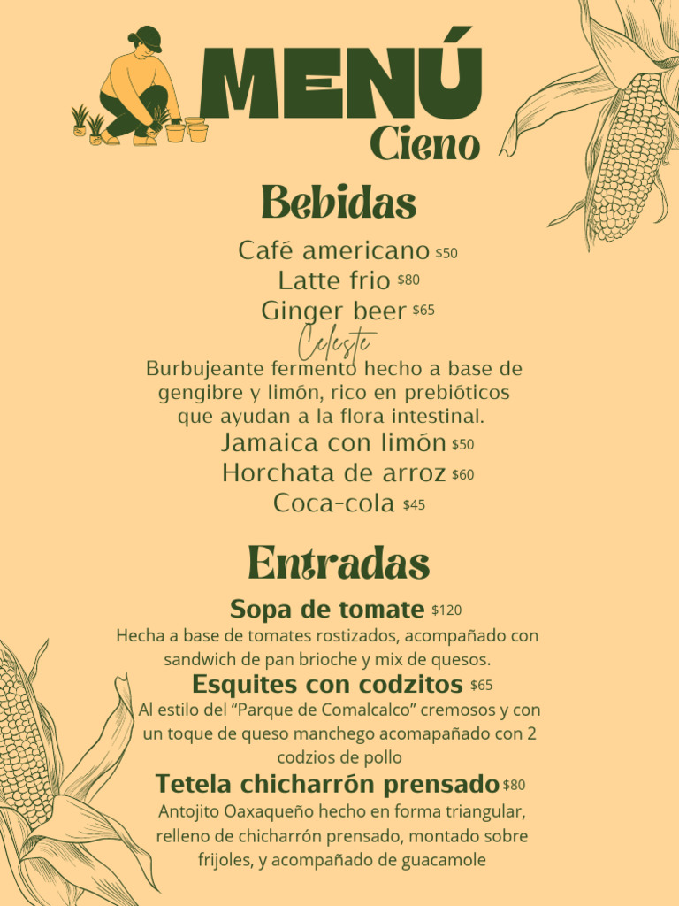 Menu Comida Mexicana Ilustrado Rojo - 20250307 - 173316 - 0000 | PDF
