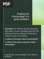 Percentage Base and Rate Worksheet 1 | PDF