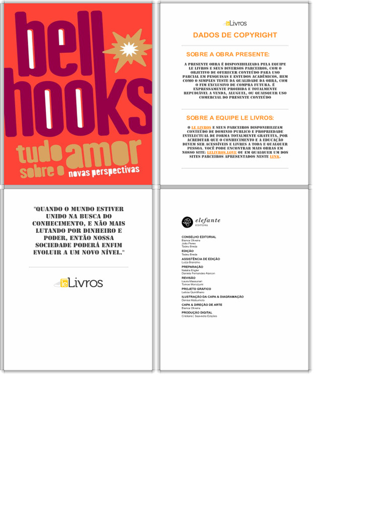 Tudo Sobre o Amor - Bell Hooks - TOAZ - INFO | PDF