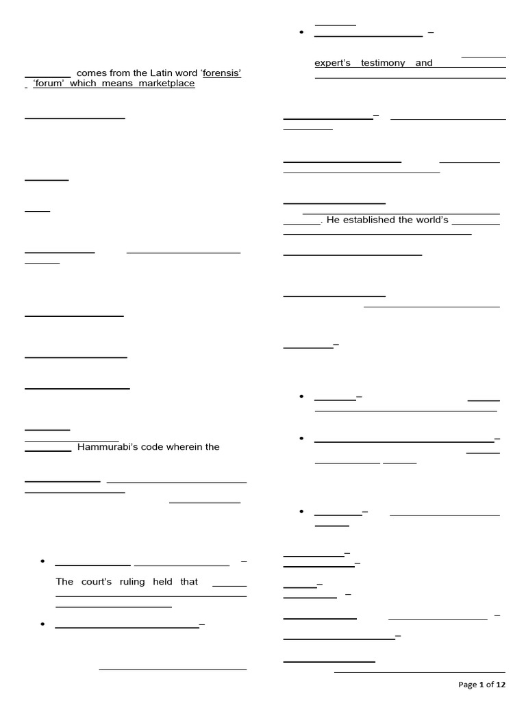 FORENSIC CHEMISTRY AND TOXICOLOGY Review Material | PDF | Explosion ...