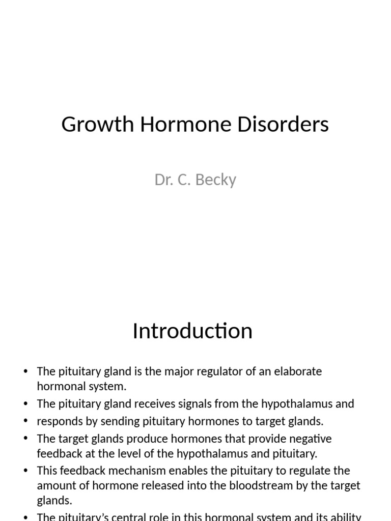 Growth Hormone Disorders Overview | PDF | Growth Hormone | Pituitary Gland