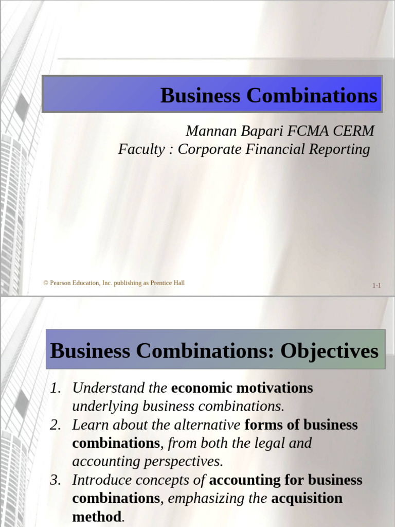 Business Combination | PDF | Goodwill (Accounting) | Consolidation (Business)