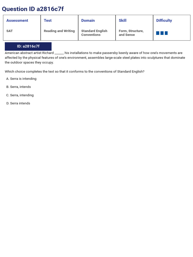 SAT Practice: Standard English Conventions | PDF