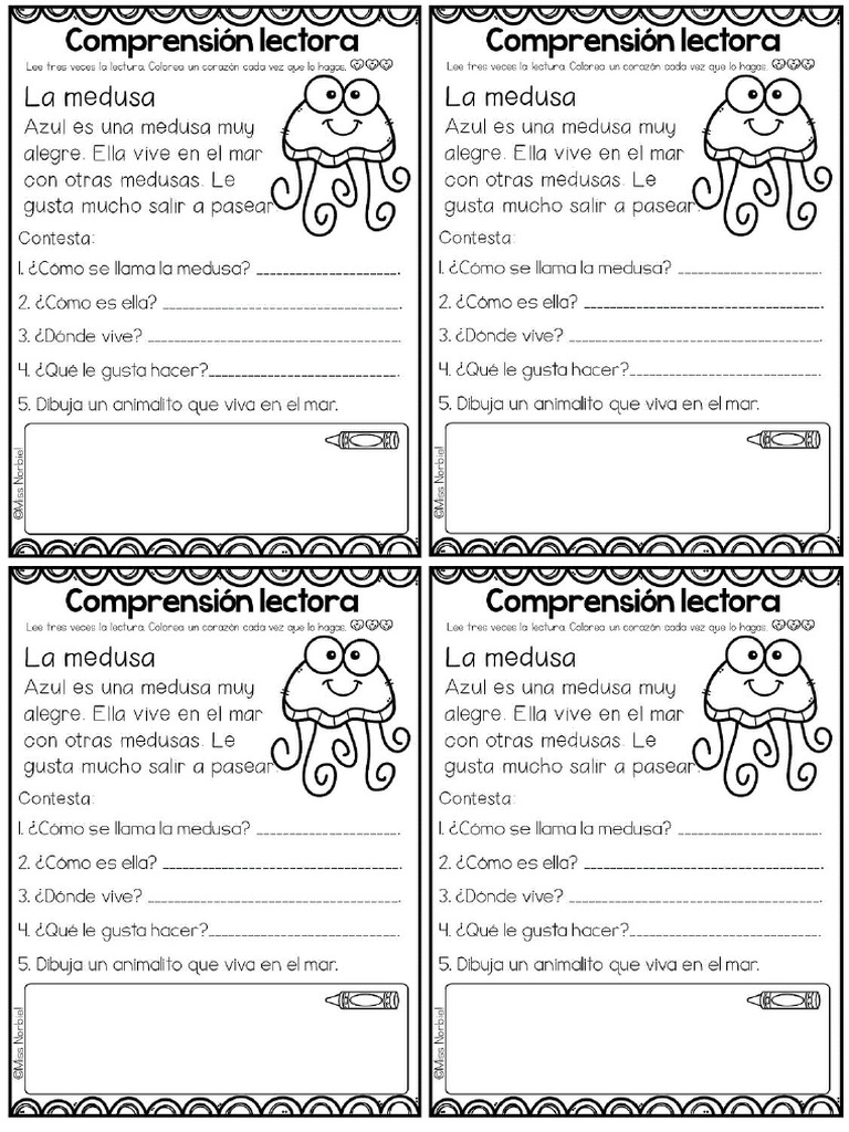 Comprension Lectora Le Medusa | PDF