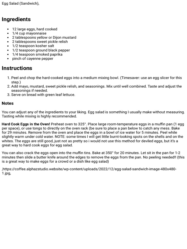 Ingredients: Notes | PDF