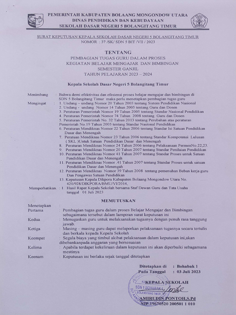 Jadwal Dan Tugas - Ishak | PDF