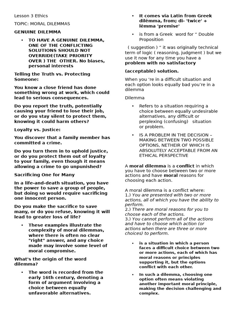 Lesson 3 Ethics | PDF | Utilitarianism | Morality