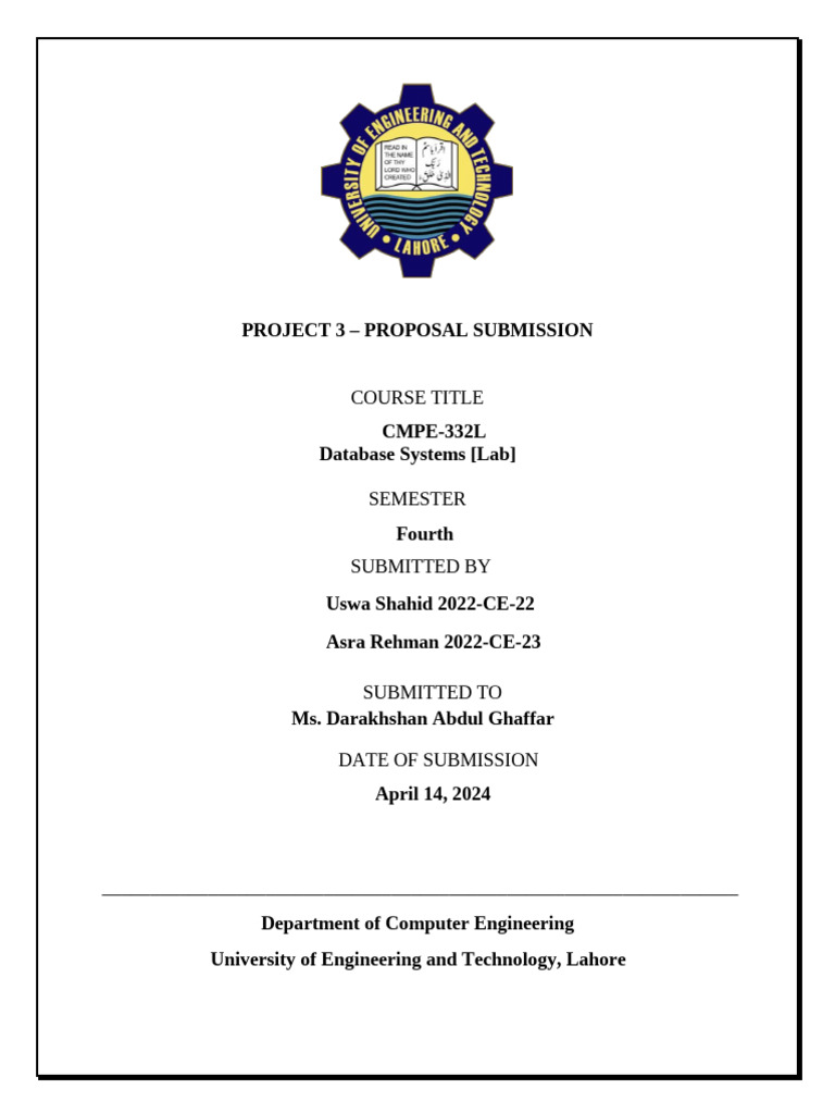 Proposal DBlab | PDF