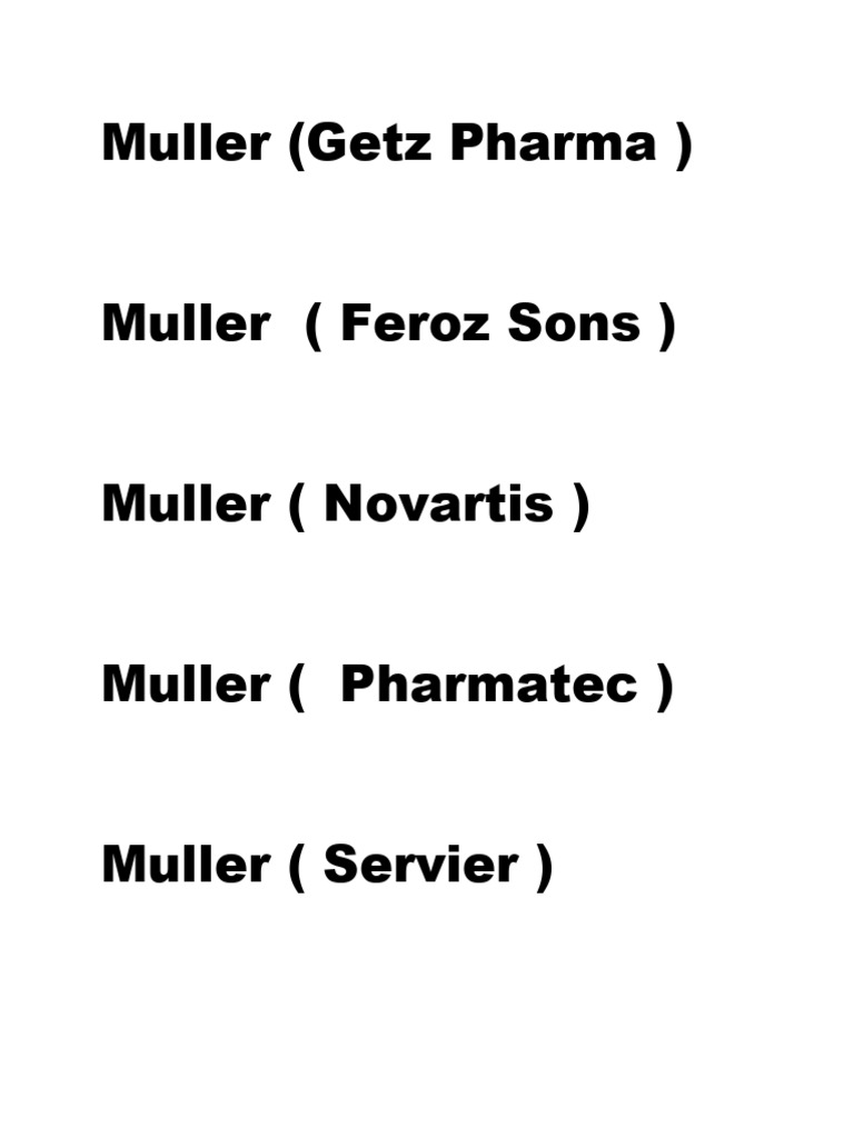 Muller 01 | PDF