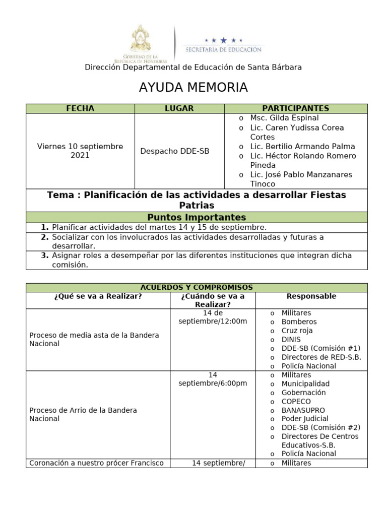 Ayuda Memoria DDESB-BICENTENARIO | PDF