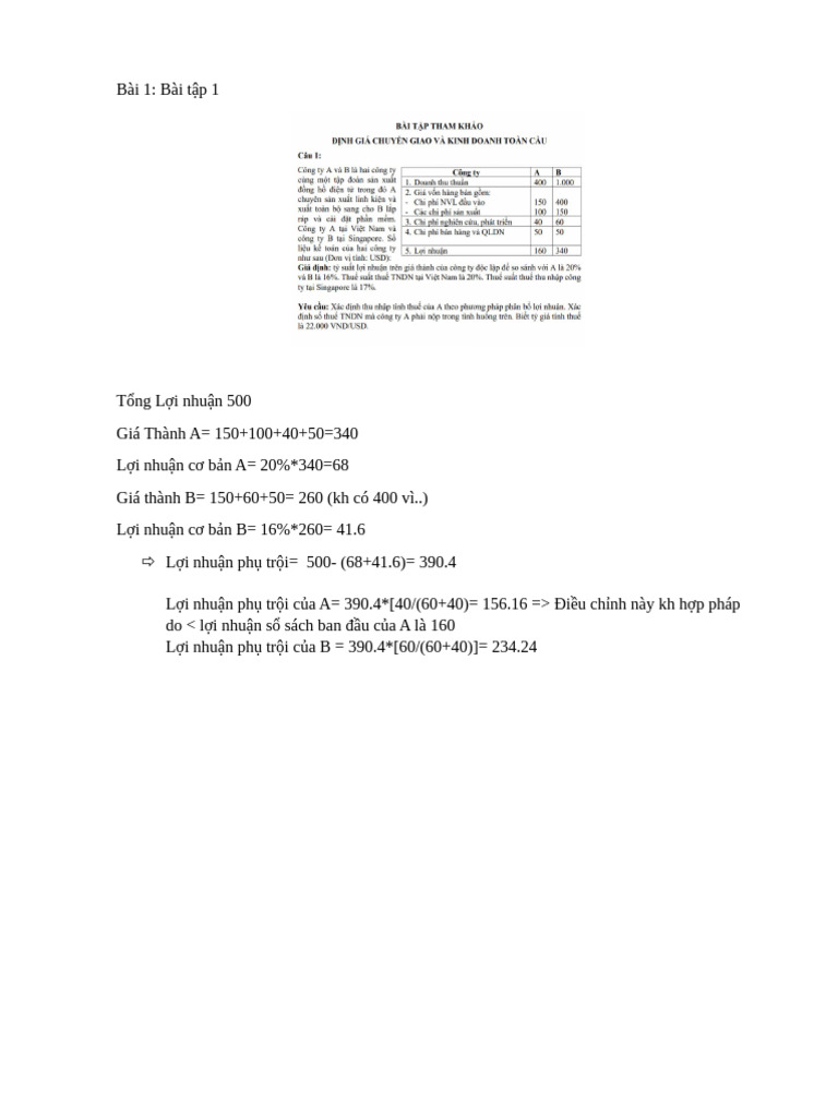 Bài 1.BT1.ĐGCG&KDTC | PDF