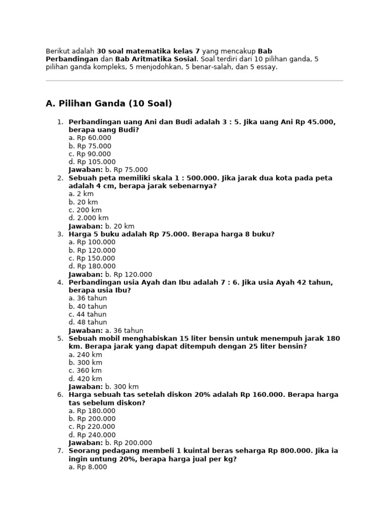 Contoh Soal Pts Ganjil Deepsheek | PDF
