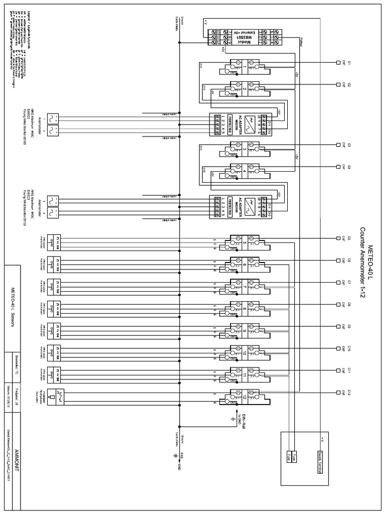 Meteo-40L NRG Anemometer Using AC Adapter | PDF