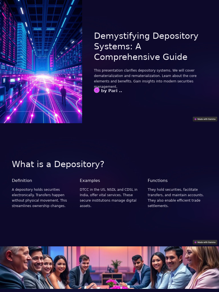 Demystifying Depository Systems A Comprehensive Guide | PDF