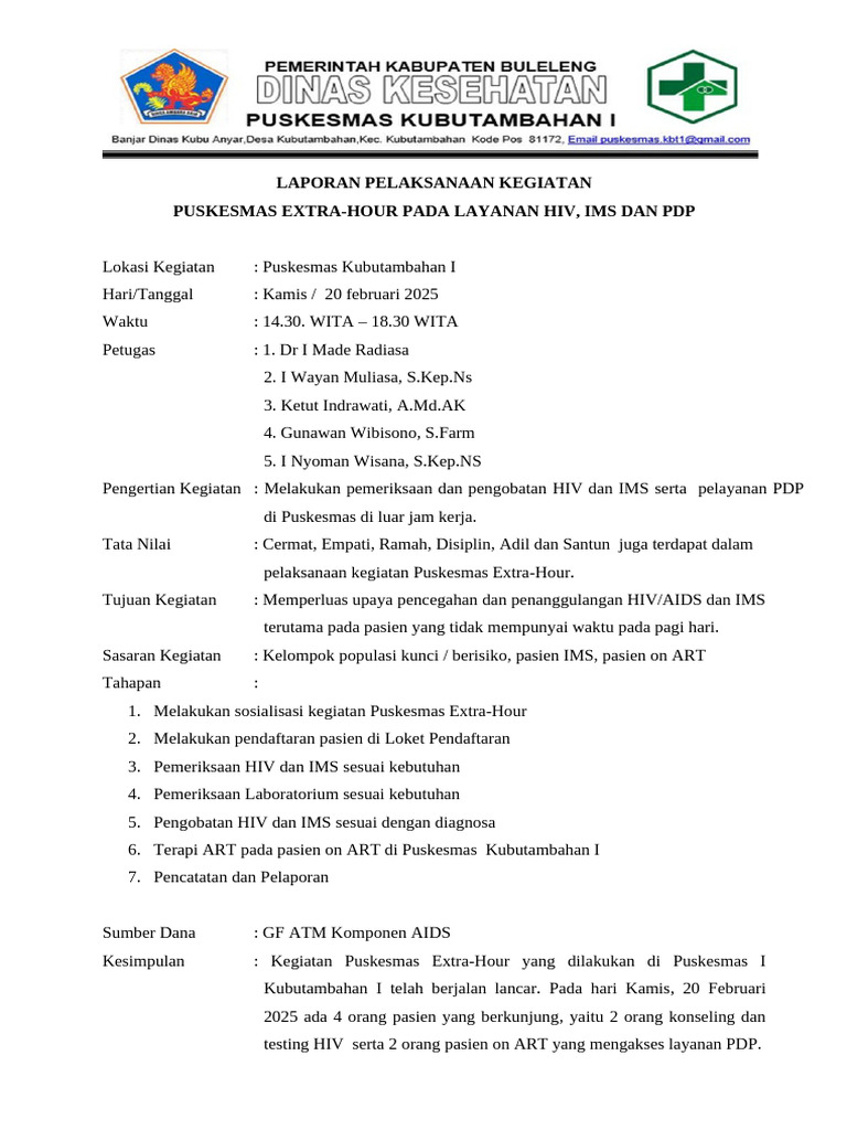 BLANGKO LAP KEGIATAN 111024 | PDF
