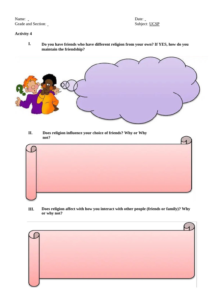 Lesson 3-UCSP Activity 4 | PDF