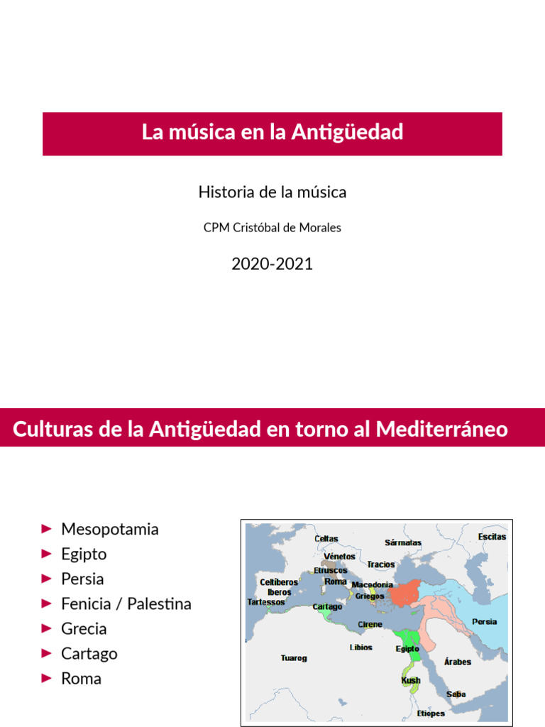 Música en la Fenicia Antigua | PDF | Instrumentos musicales