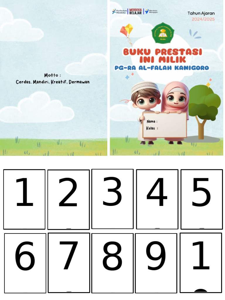 Flashcard Angka 1-10 | PDF