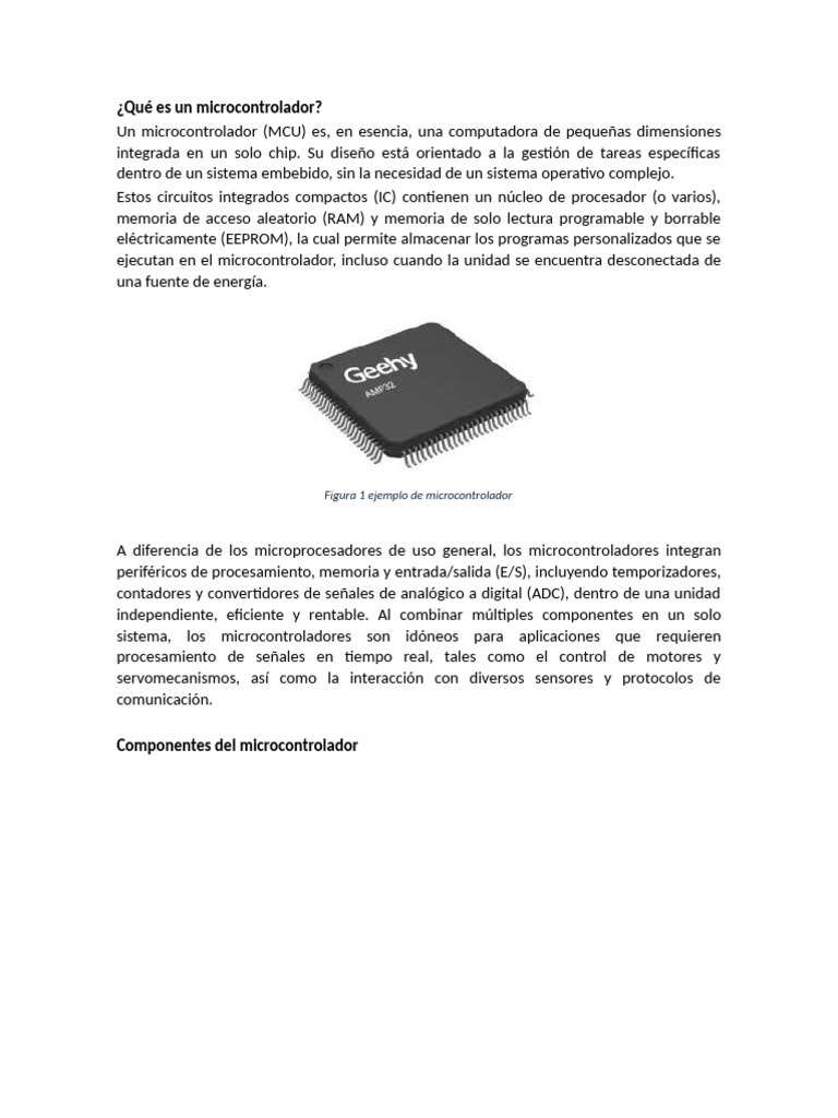 Nociones Teoricas Practica 1 | PDF | Microcontrolador | Unidad Central de procesamiento