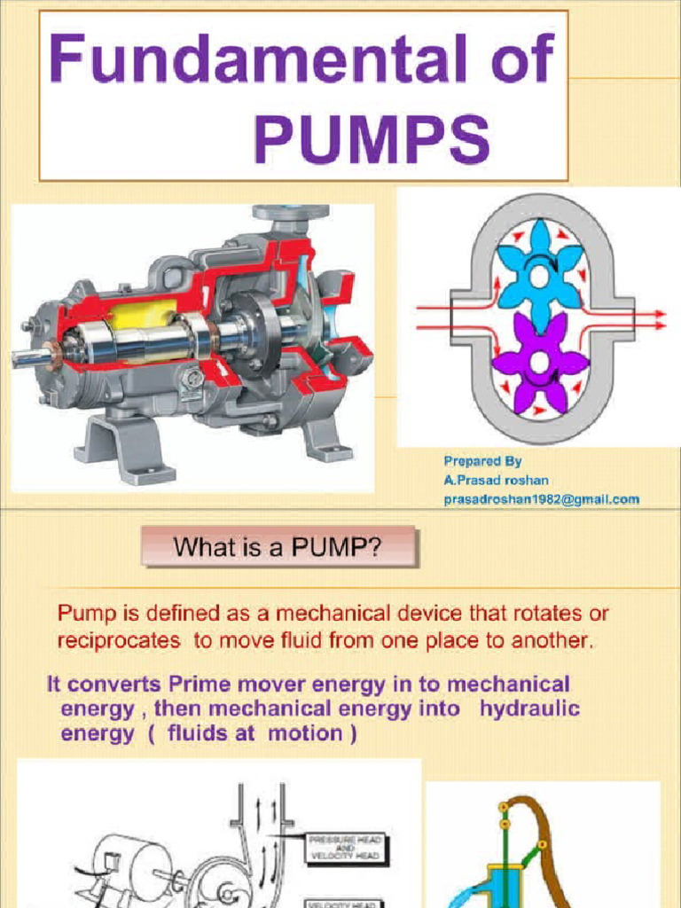 Fundamental of Pumps | PDF