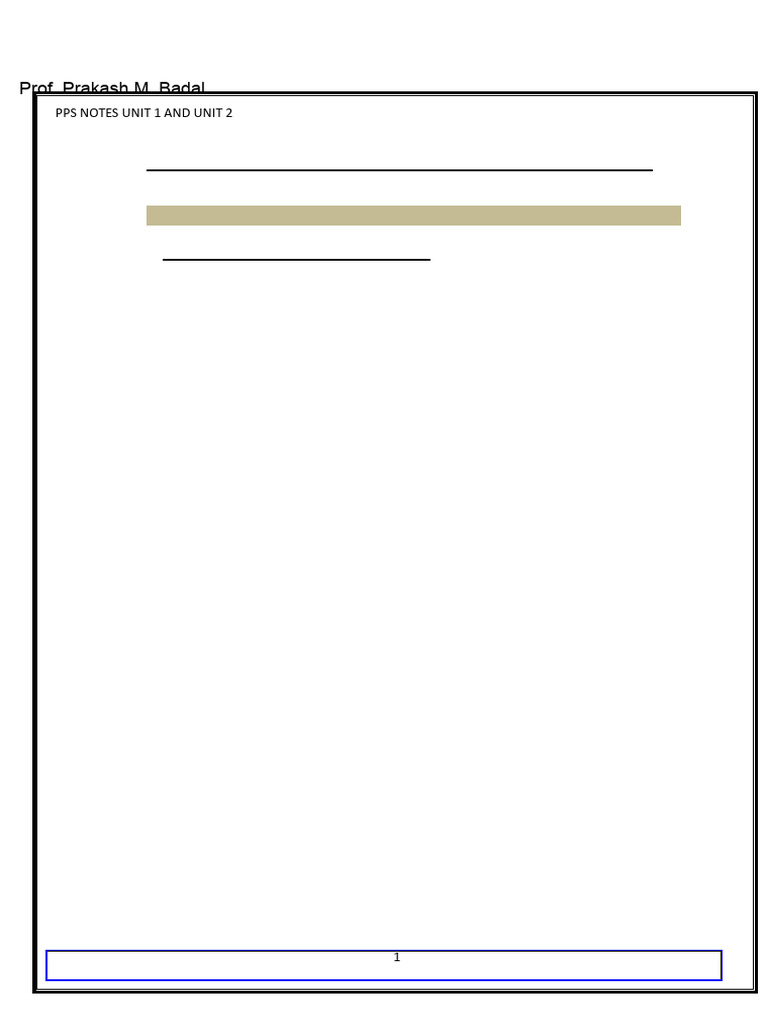 PPS Unit 1 & 2 by imp solution hub_250305_203934 | PDF | Variable (Computer Science) | Algorithms