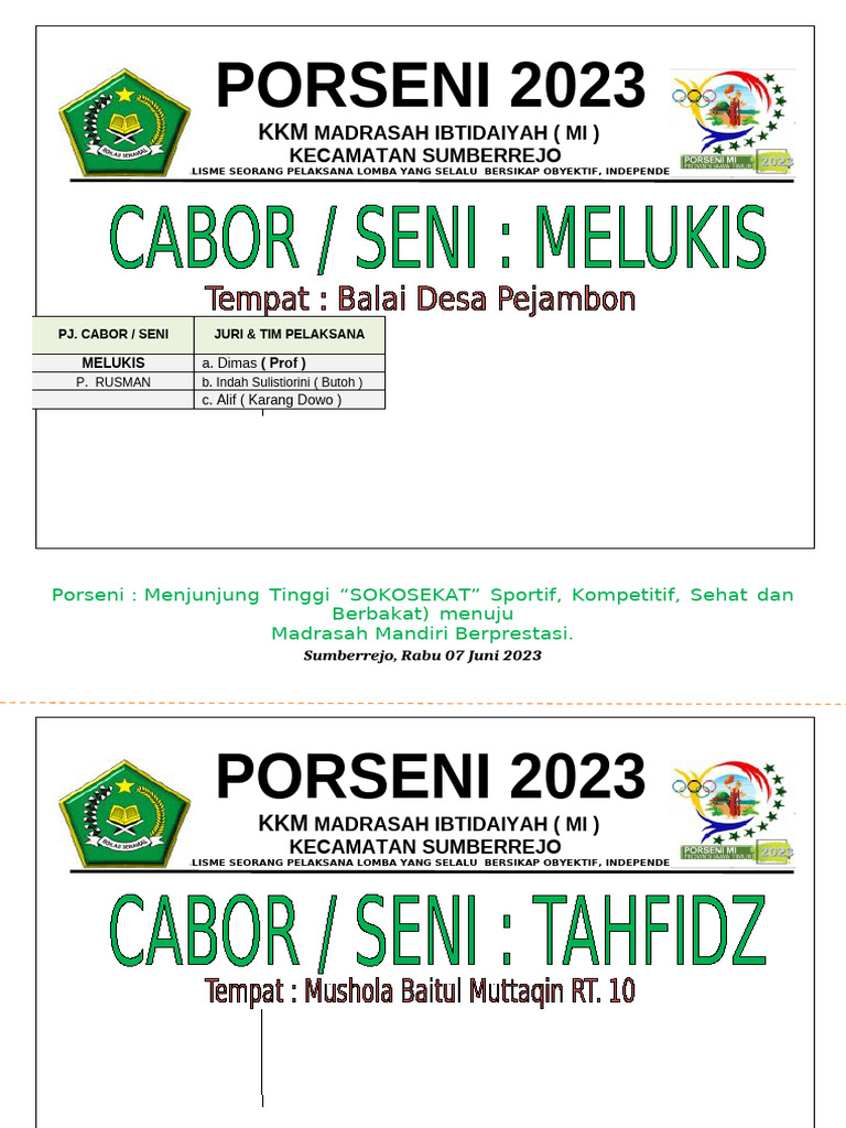 Sampul Map Juri | PDF