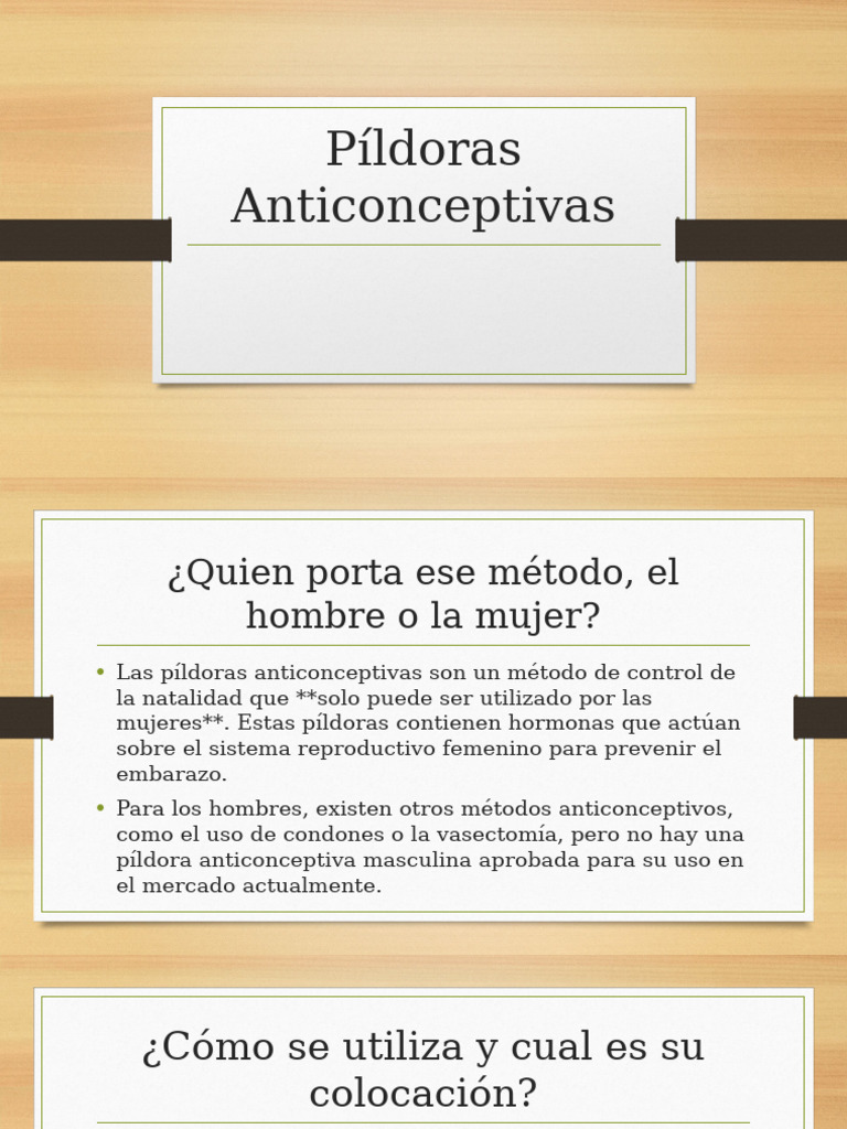 Píldoras Anticonceptivas Cs | PDF | Control de la natalidad | Píldora anticonceptiva oral combinada