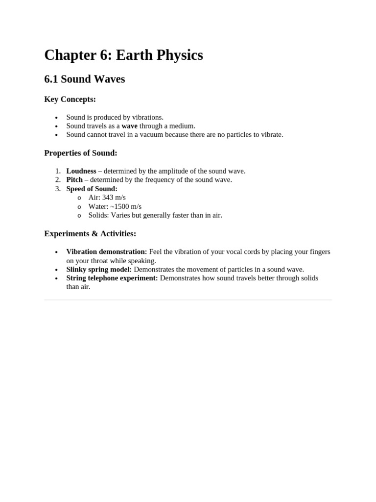 Earth Physics: Sound and Structure | PDF | Plate Tectonics | Volcano