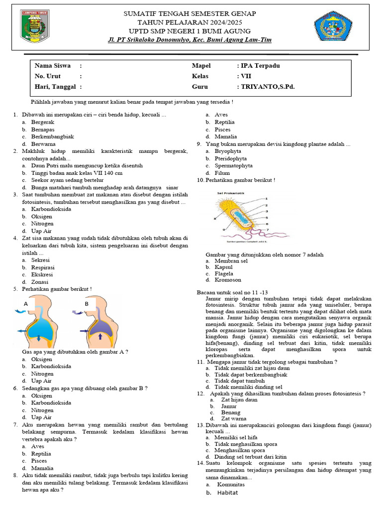 STS IPA 7 SMT Genap | PDF