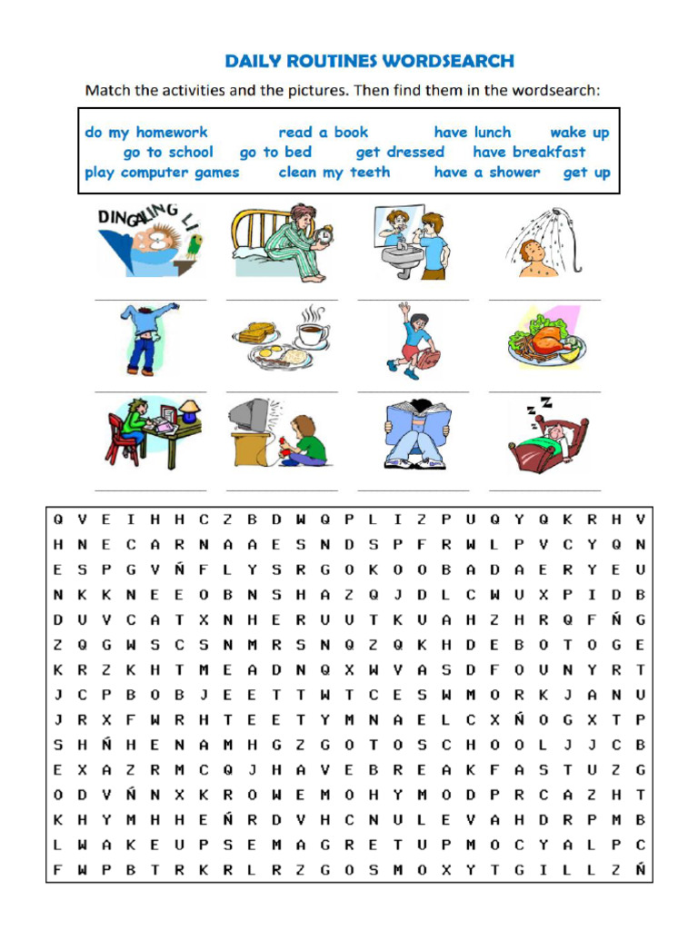 Daily Routine Activity | PDF