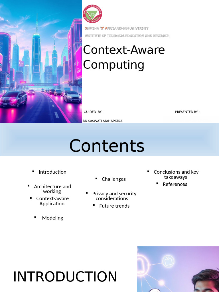 Context Aware Computing | PDF | Artificial Intelligence | Intelligence (AI) & Semantics