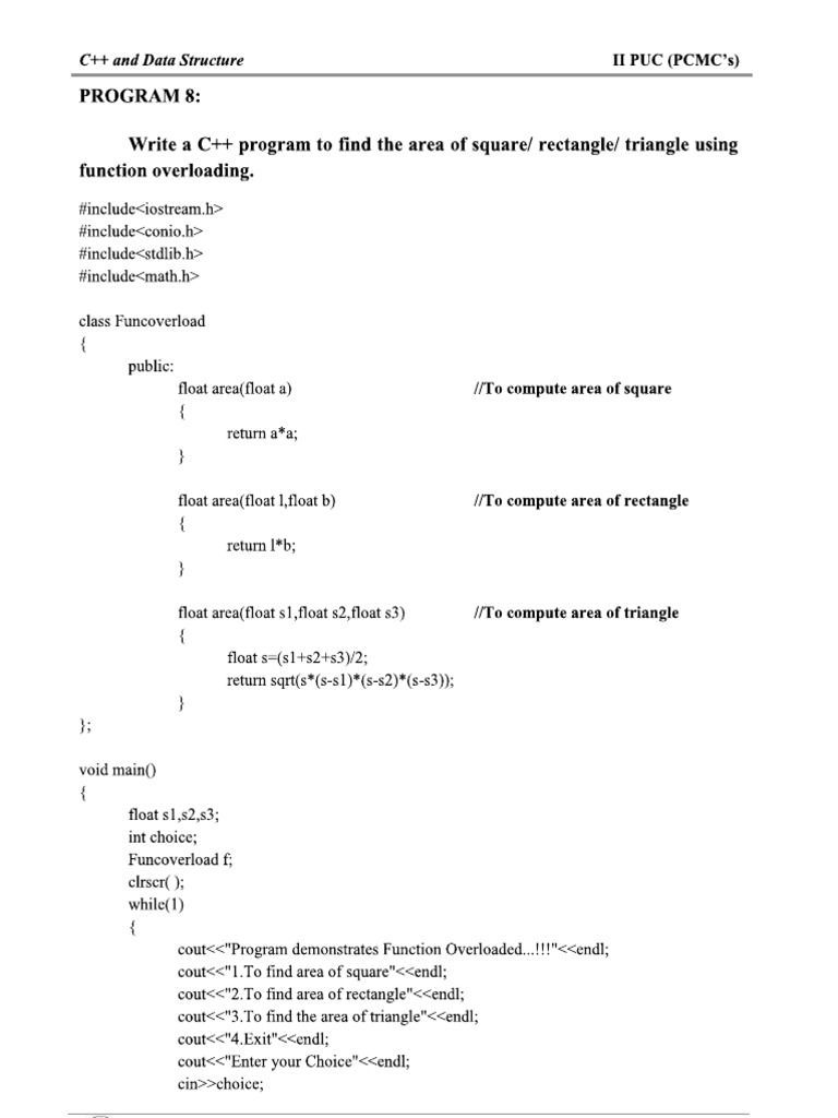 Function Overloading | PDF