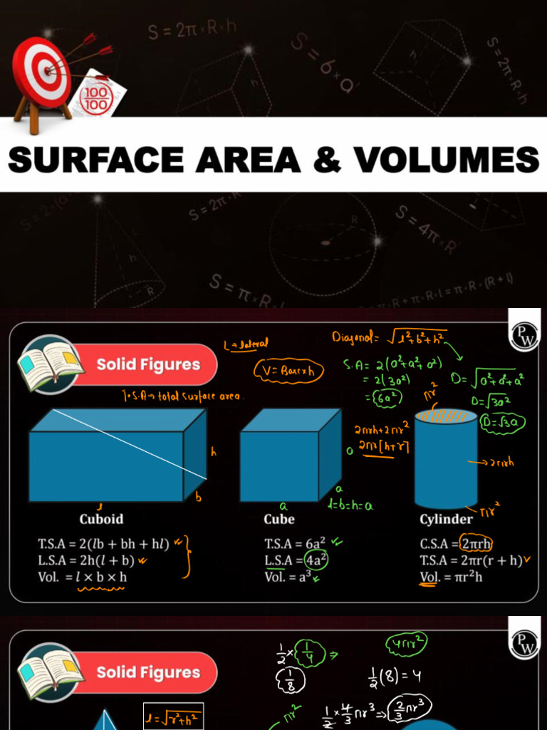 Notes Day 6 Marathon Surface Area and Volume, Statistics, Probability ...